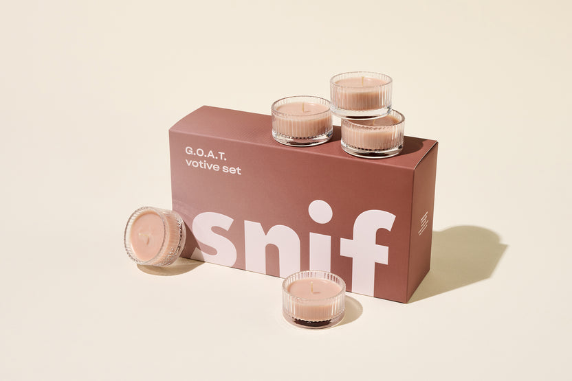 G.O.A.T Candle Votive Set | Tea Light Candles | Snif