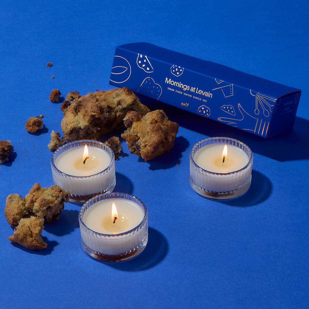 Mornings at Levain Votive Candle Set | Mini Cookie Candle Bundle | Snif